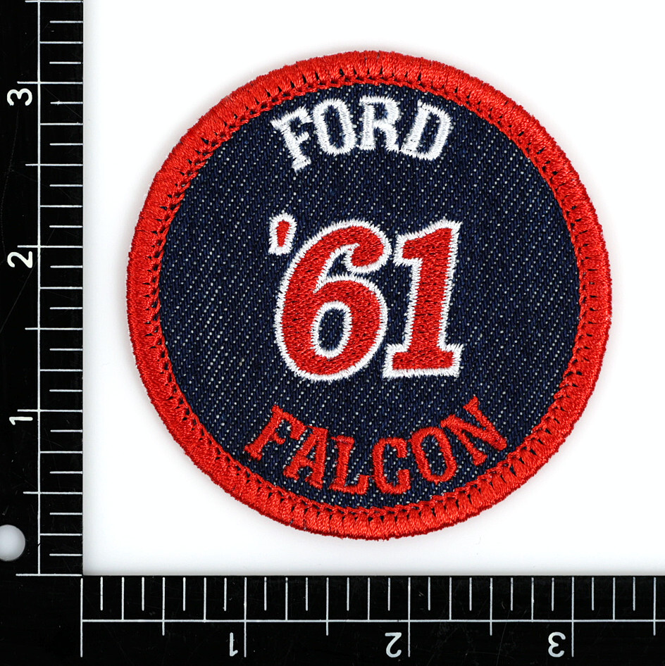 1961 Ford Falcon Embroidered Patch Black/Red Iron-On Sew-On Shirt Hat Backpack | eBay