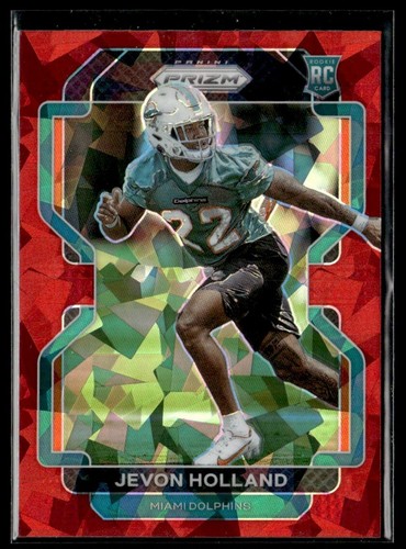 2021 Panini Prizm Red Ice Jevon Holland Rookie Miami Dolphins #392 | eBay