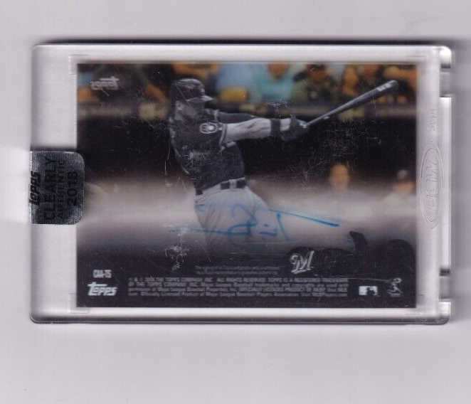 2018 TRAVIS SHAW TOPPS CLEARLY AUTHENTIC AUTO/AUTOGRAPH MILWAUKEE ...