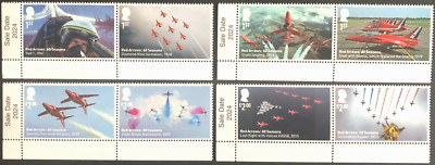 GB 2024 RED ARROWS Stamp Set with date tabs, MNH, issue date 20/06/2024 ...