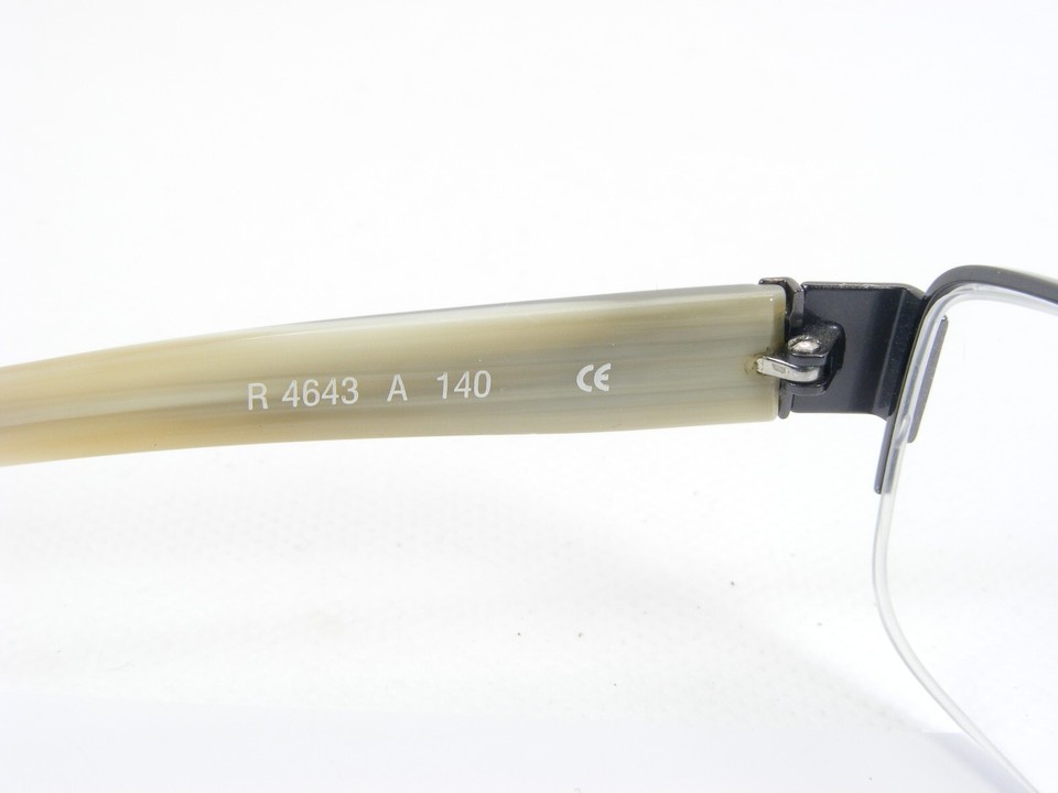 RODENSTOCK R 4643 A GUNMETAL /BLACK /HORN EYEGLASSES GLASSES FRAME 53 ...