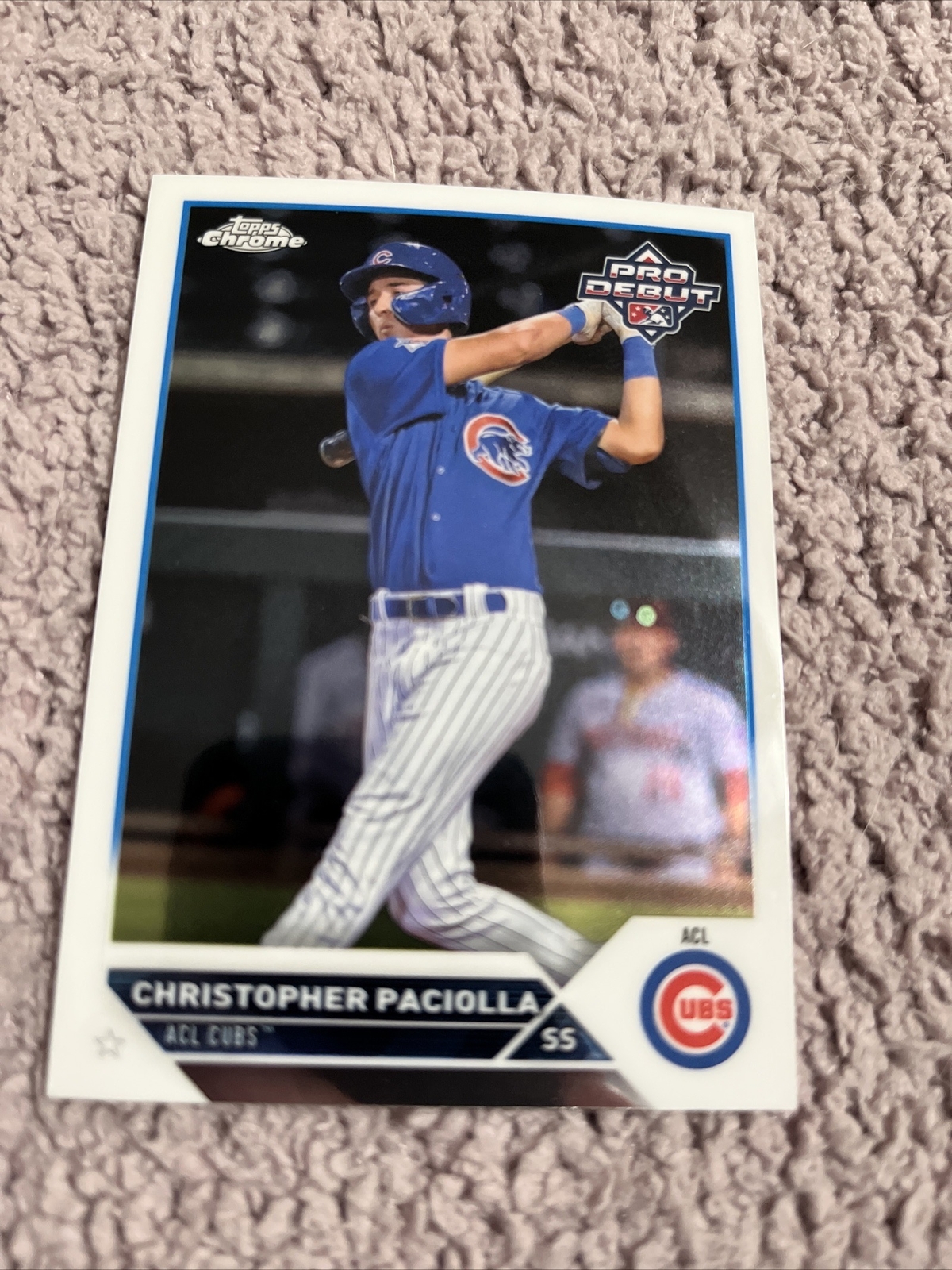 2023 Topps Pro Debut Christopher Paciolla CHROME PDC-195 ACL Cubs | eBay