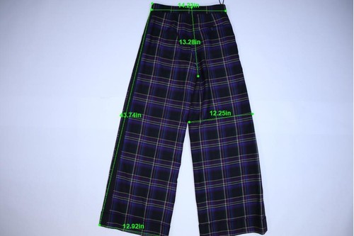 Ralph Lauren Purple Label Alana Wide Leg Tux Striped Pants Wool Runway ...