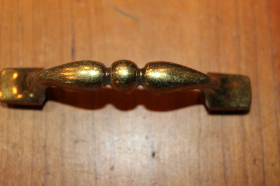 Pair KBC NOS of Vintage Brass Mid Century Drawer Pulls Handles G-33 | eBay