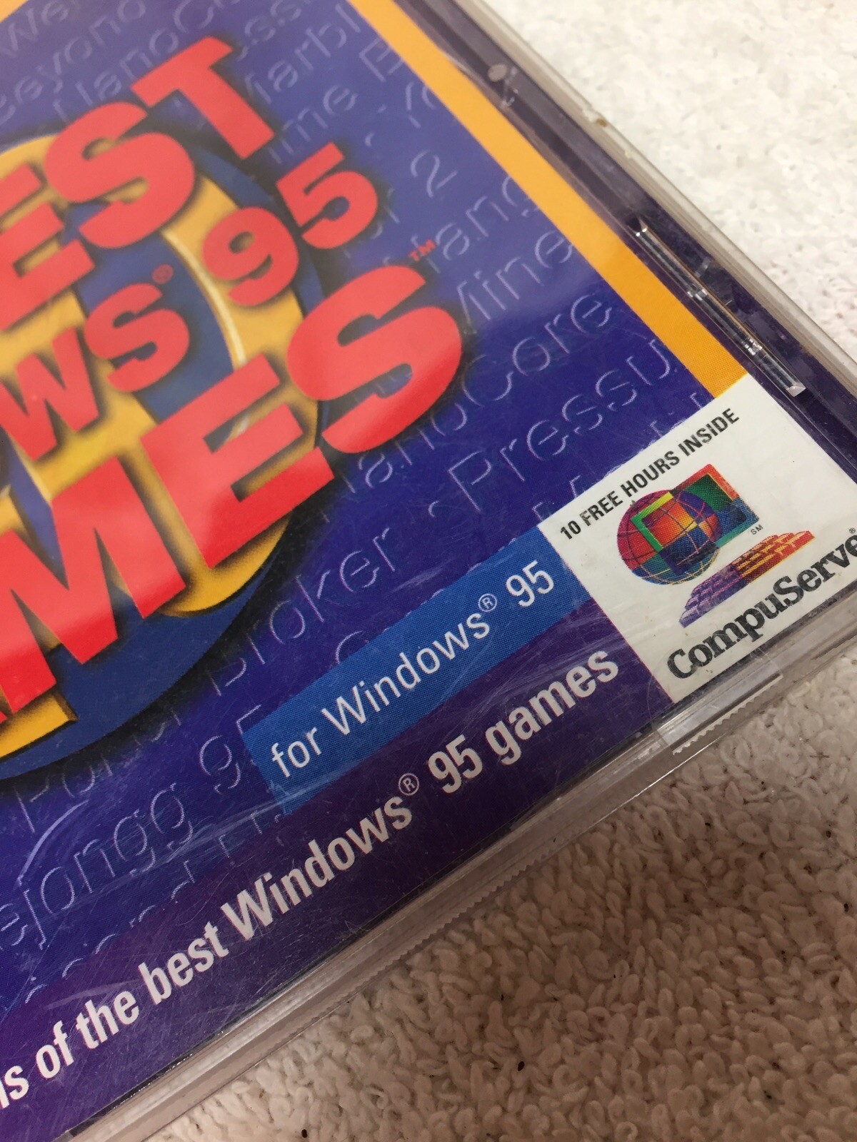 1996 Softkey 40 Best Windows 95 Games PC CD Vintage Old Good Condition ...