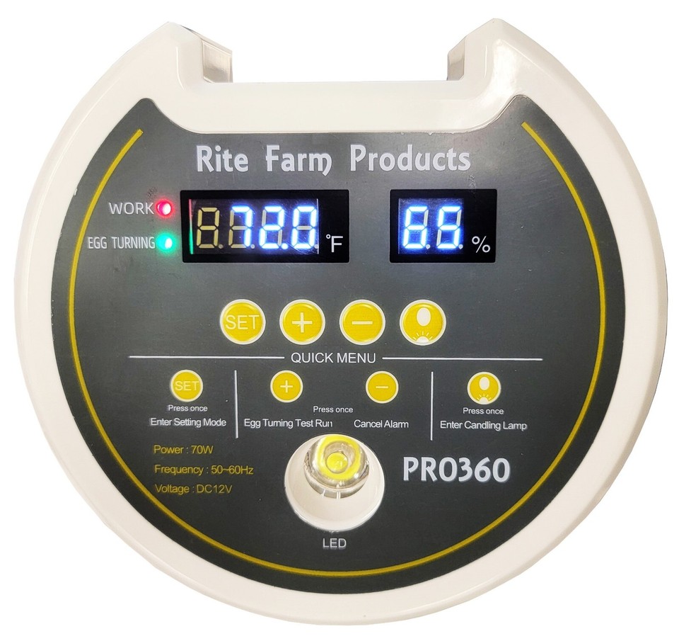 PRO 360 RITE FARM PRODUCTS 21 EGG CHICKEN INCUBATOR & HATCHER & 2 ...