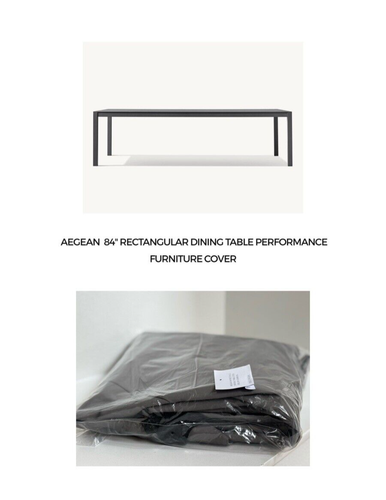 RH Restoration Hardware Aegean 84" Rectangular Dining Table Performance Covers | eBay