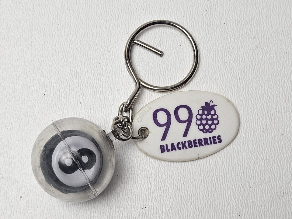 Vintage 99 Bananas 99 Blackberries Magic 8 Ball Advertising Keychain | eBay