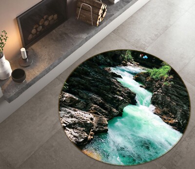 3D Natural Rivers O1535 Game Rug Mat Round Elegant Photo Carpet Mat Eve ...