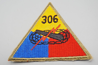 WWII 306th Armored Division TD Tank Destroyer Tank Killer Patch NO GLOW ...