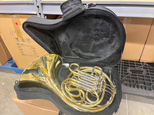 Double French horn, Wisemann DFH-BF750, with mouthpiece and case | eBay