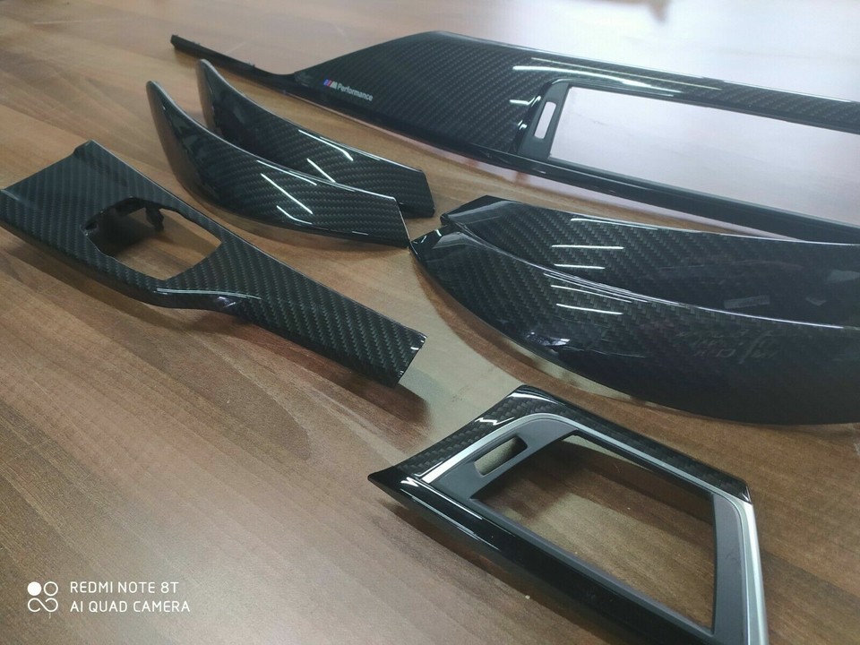 BMW 3 4 Series F30 F31 F36 M performance Interior Trim Kit 7PCS CARBON ...