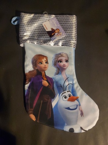 Disney Frozen Christmas Stocking Elsa Anna Olaf 18" Plush Holiday Decor ...