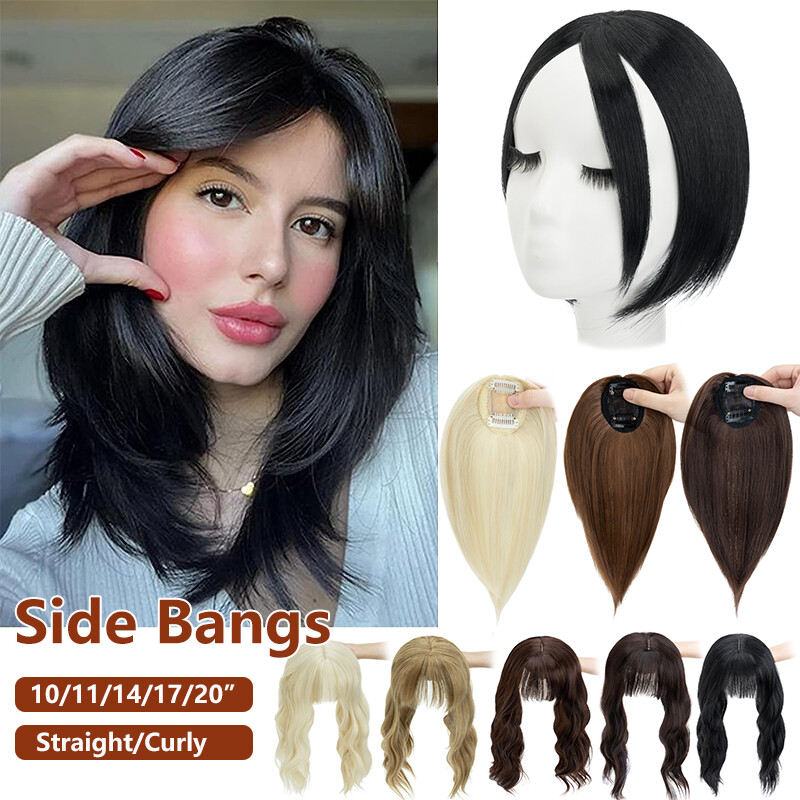 Clip in Wig AS Real Human Hair Topper Toupee Piece Women Hairpiece With ...