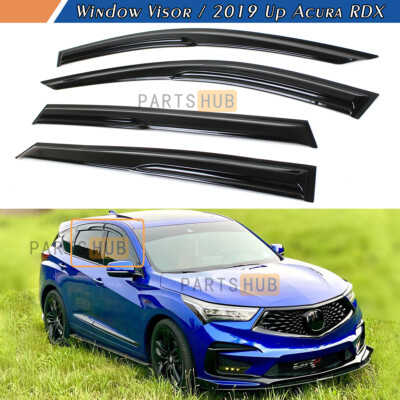 For 2019-2025 Acura RDX JDM Wavy Mugen Style Window Visors Rain Guards ...