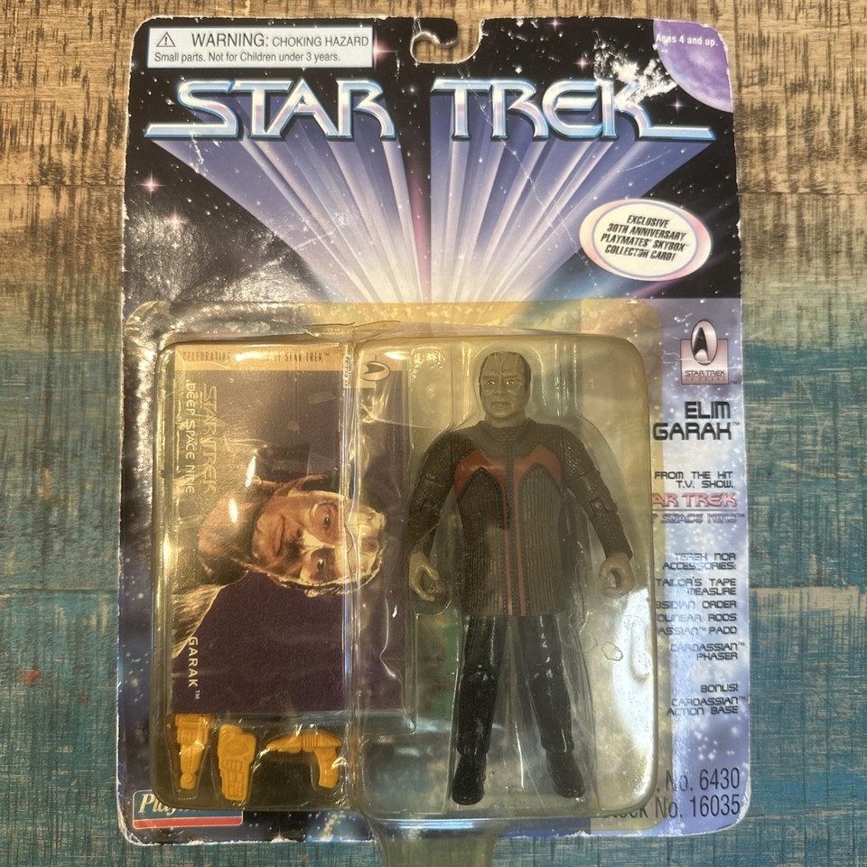 Vintage 1996 Playmates Star Trek DS9 ELIM GARAK Figure New on Beat Up ...
