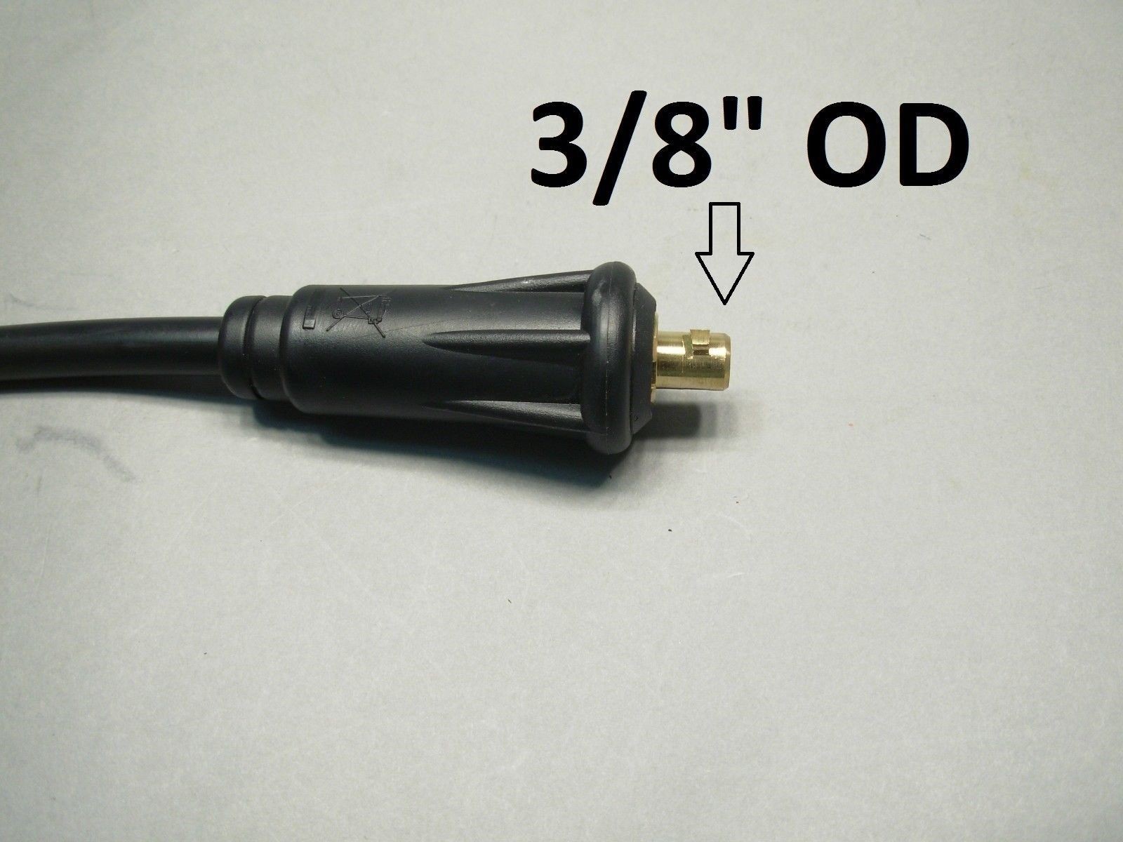 10' HTP 200 amp #4 AWG Ground Cable Clamp Assy Miller Lincoln Esab 25 ...