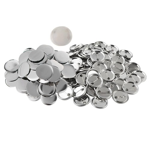 100Pcs Blank Button Making Supplies 58mm DIY Craft Metal Button Pin ...