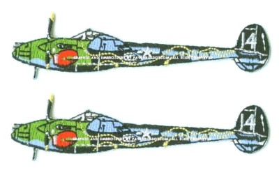 LEGENDARY HISTORICAL WWII WAR BIRD PATCH: Lockheed P-38 Lightning Heavy ...
