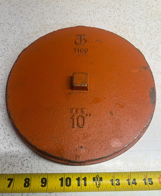 10" Shurjoint 7160 Grooved End Cap Pipe Fitting Painted Ductile Iron ...