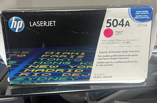 Neuf, Scellé - HP Laserjet 504A Magenta CE253A, CP3525, CM3530 2621B001 ...