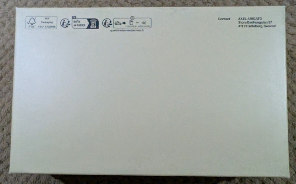 Axel Arigato Empty Gift Dice Lo Sneaker Box - Yellow Large 29.5x18.5x11 ...