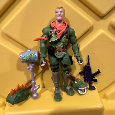 Fortnite Rex 4” Figure With Pickaxe,Backpack,Mask, And Gun From Squad ...
