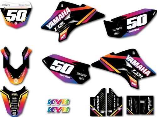 Custom Graphics to Fit Yamaha TTR 50 Inject style Pink sticker kit ...