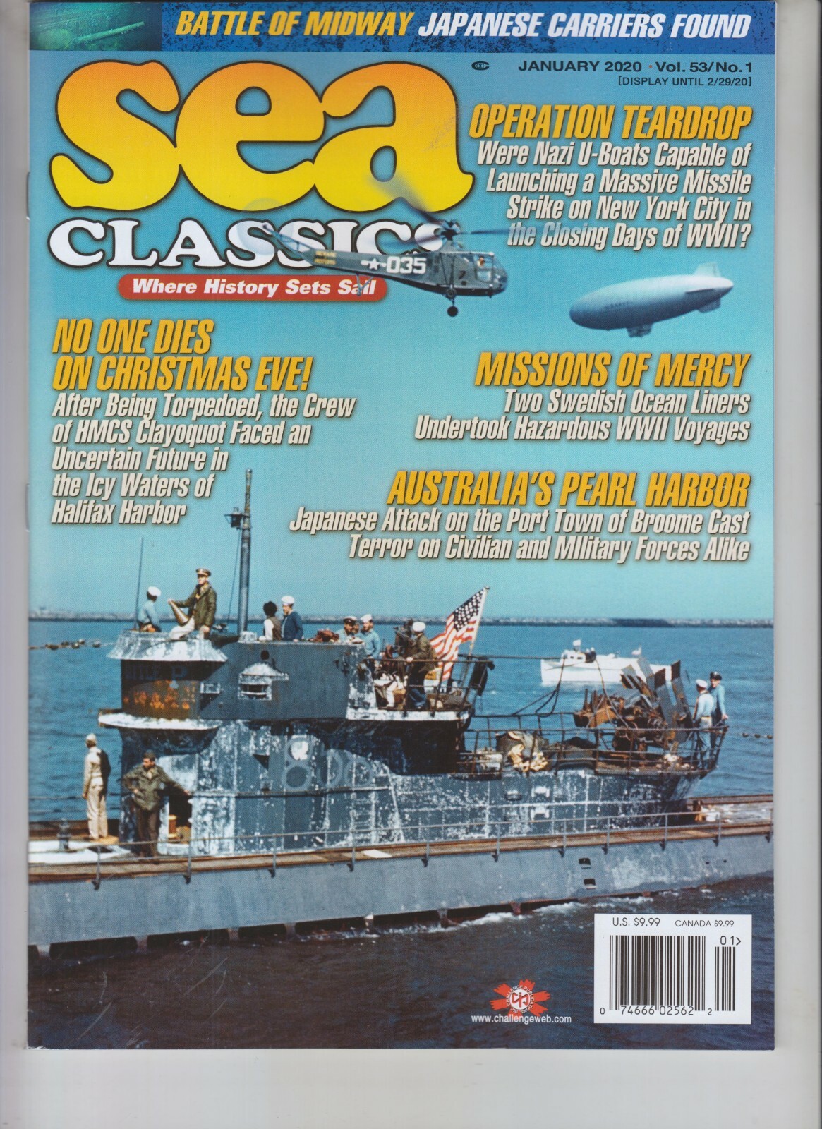 OPERATION TEARDROP SEA CLASSICS JANUARY 2020 MAGAZINE | eBay