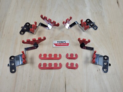 Moroso 72141 Ignition Spark Plug Wire Loom CenterBolt kit Red Small ...