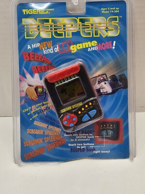 Tiger Electronics BEEPERS SCREAMIN' SPEEDWAY LCD Handheld Game 1996 ...