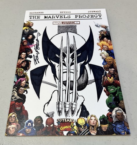The Marvels Project 1 Blank Cover Ron Frenz Wolverine Original Art ...