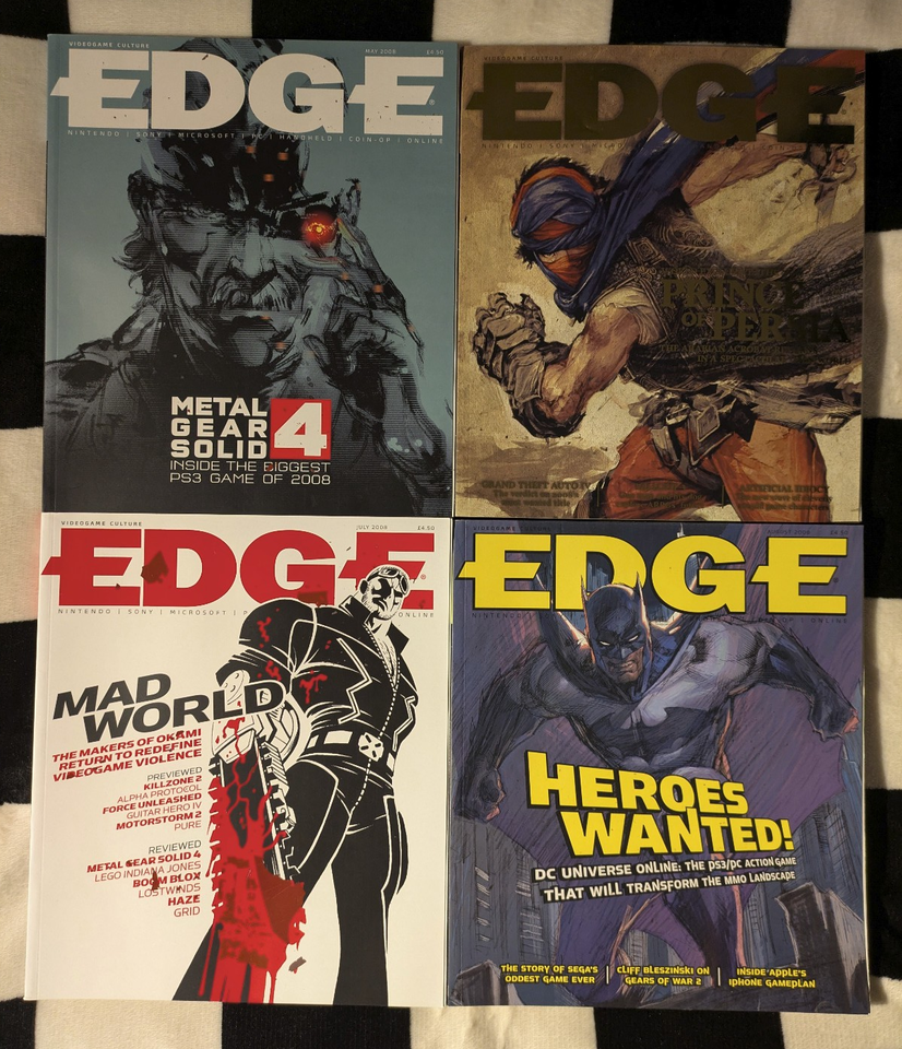 Edge Magazines Collection Issues 184 to 196 2008 Complete Near Mint ...