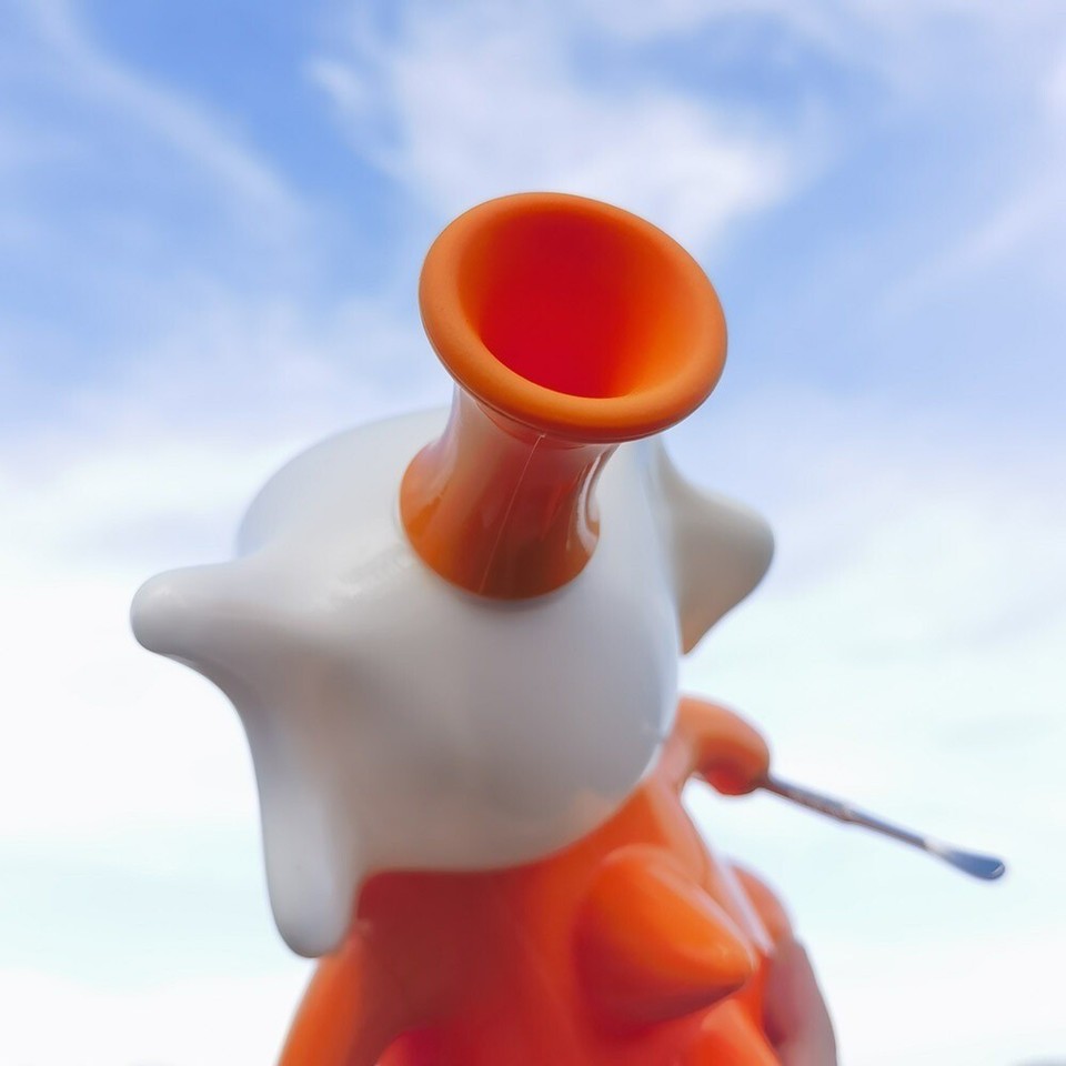 8.6" Cubone Hookah Silicone & Glass Bong Smoking Bongs Water Pipe W ...