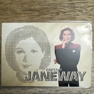Star Trek 50th Anniversary Phaser Cut Insert Kate Mulgrew Capt Janeway ...