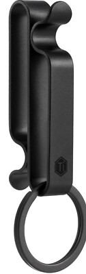 KM00 Black Belt Loop Keychain Clip Double Side Quick Release Key Holder ...