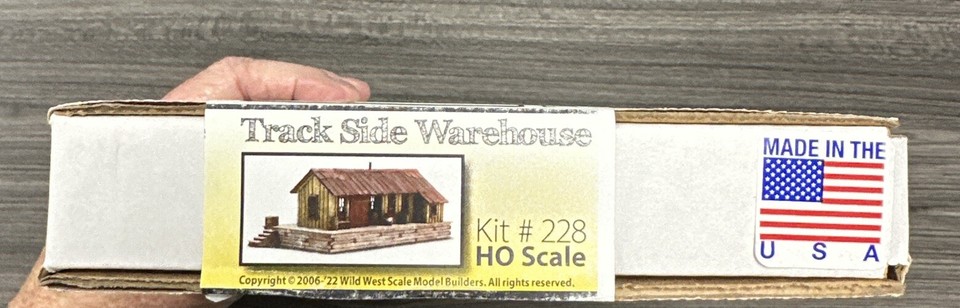 Wild West Scale Model Builders HO Kit #228 Track Side Warehouse Sealed ...