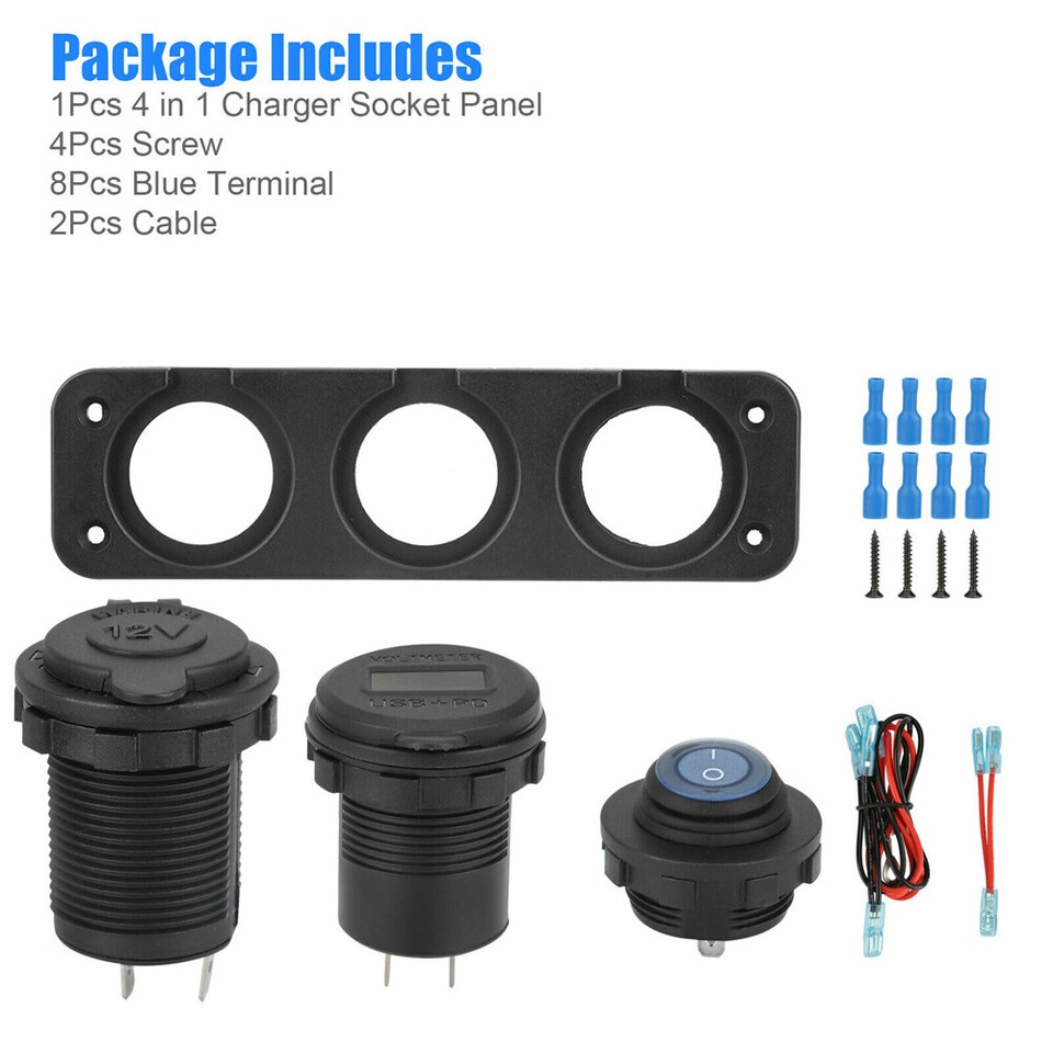 Dual USB Port Car Cigarette Lighter Socket Car 12V Charger Power ...