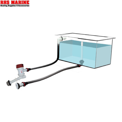 Live Bait Tank Kit Pump Fitting Livewell for Boats Fishing | eBay