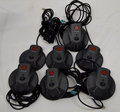 (LOT of 7) Polycom Soundstation VTX1000 External Microphone 2201-07155 ...