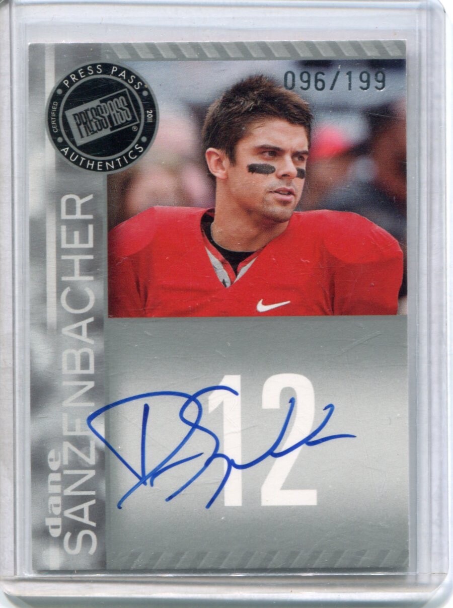 2011 Press Pass - DANE SANZENBACHER - Silver Autograph OHIO STATE ...