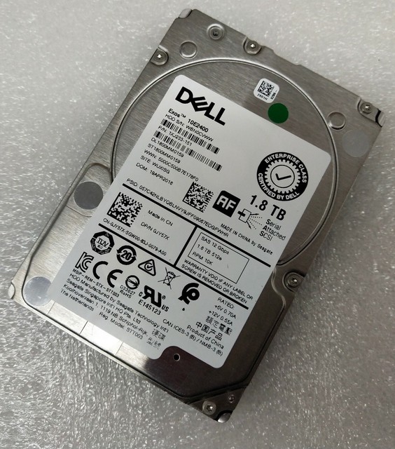 Dell 1.8tb 10k 2.5" SAS HOTPLUG Drive 400-atjr for PowerVault Nx3240 ...