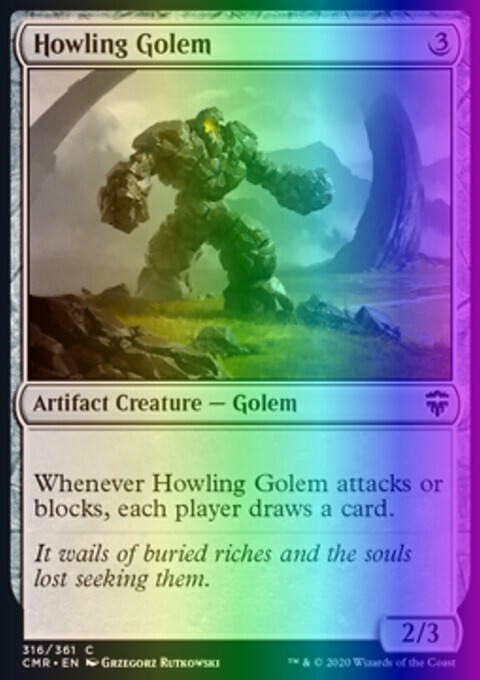 MTG Magic the Gathering Howling Golem (316/743) Commander Legends NM ...