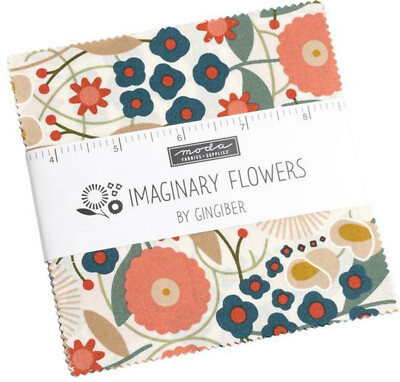 Imaginary Flowers Moda Charm Pack 42 100% Cotton 5" Precut Fabric ...