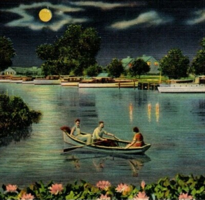 Moonlight on the Beautiful Vermilion Lagoons Vermilion OH on Lake Erie ...