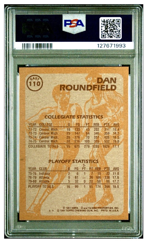 1981 Topps East Basketball #110 Dan Roundfield PSA 9 MINT 🔥HOT🔥 | eBay