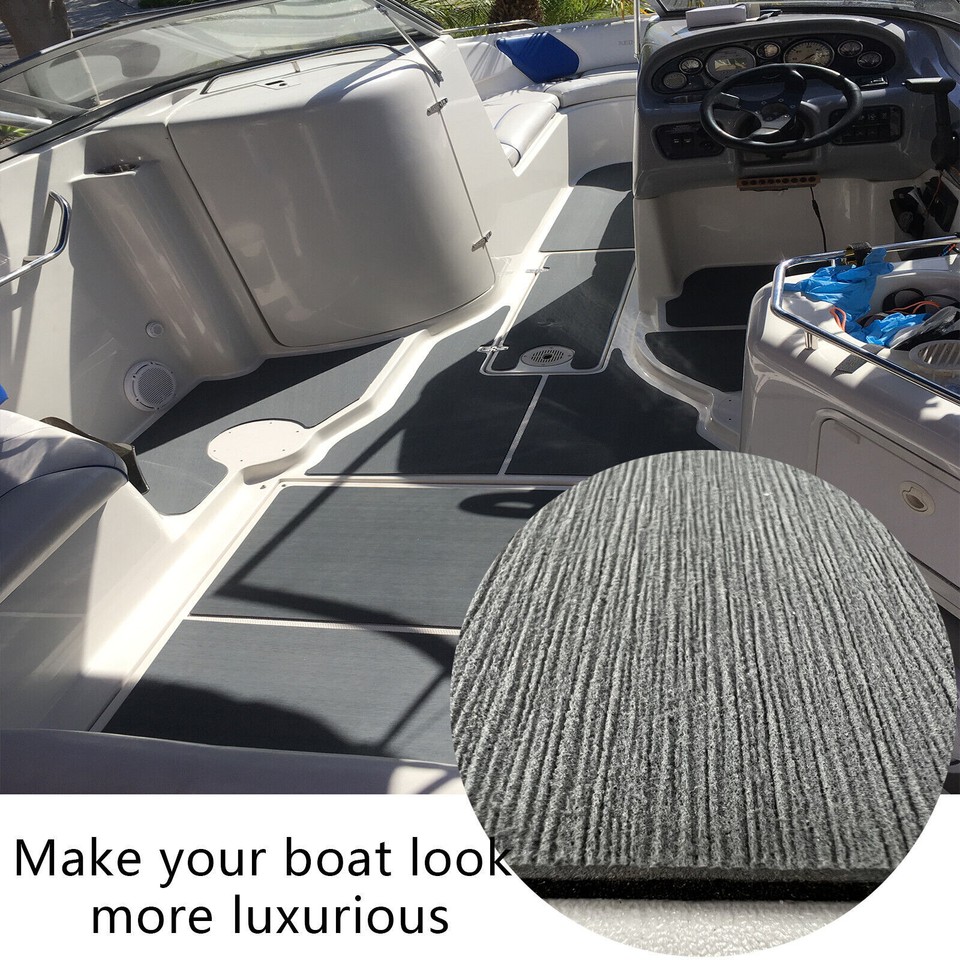EVA Foam Boat Flooring Mat Marine Yacht Kayak RV Decking Gray Brown ...