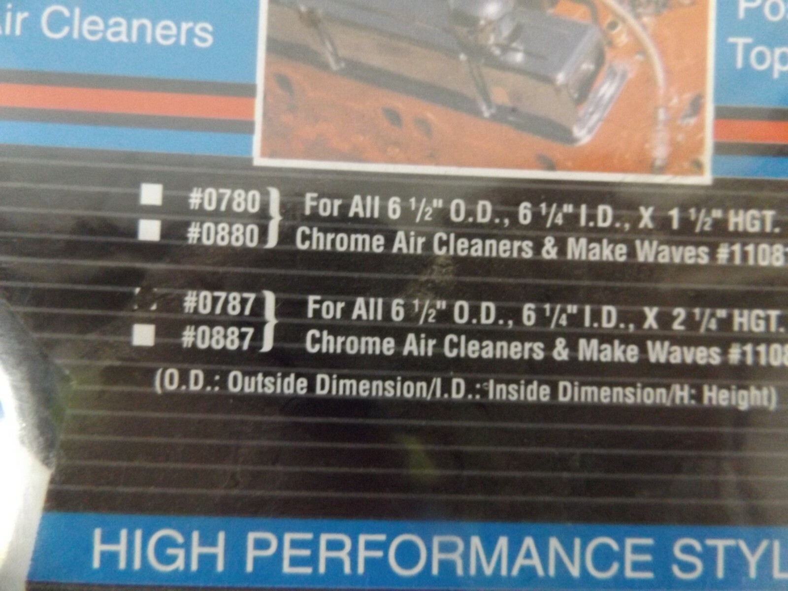 DYNACHROME AIR CLEANER ELEMENT 6.5" OD 6.25" ID 2.25" HEIGHT | eBay