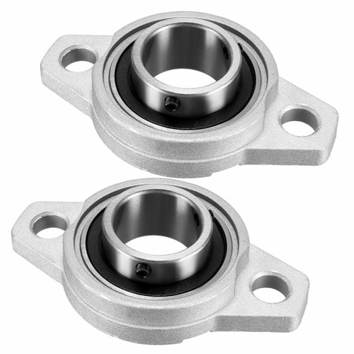 KFL006 Flanged Pillow Block Bearing, 30mm Bore Dia, Zinc Alloy/Chrome ...
