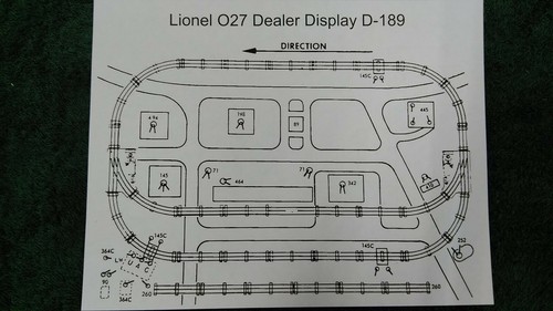 LIONEL D-189 DEALER DISPLAY - 4' x 6' O27 SCALE LAYOUT INSTRUCTION ...